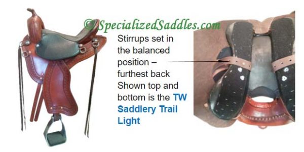 Adjustable Stirrup Positioning - Specialized Saddles 1